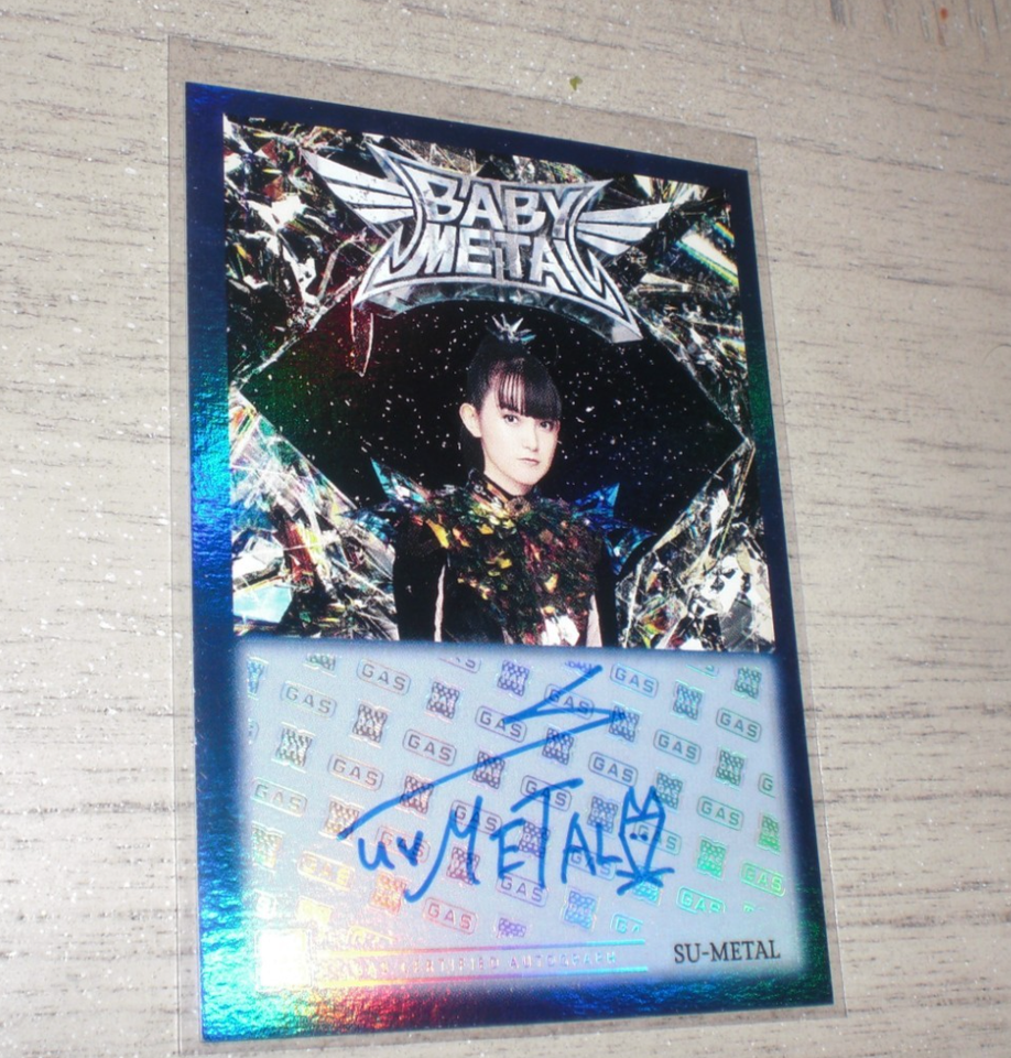 BABYMETAL x GAS Metal Fourth COMPLEX SU-METAL Auto Autograph Signed ...