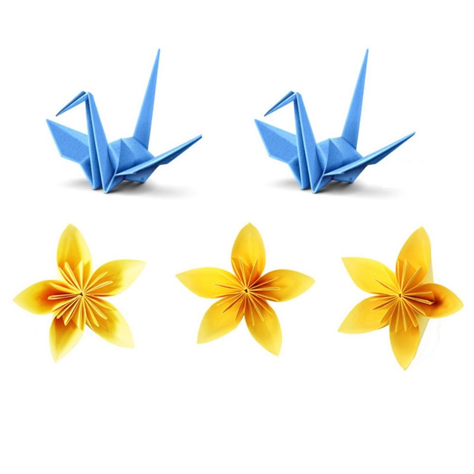 100 Pcs Origami Sheets Paper Double Sided Color Decorative Craft | eBay ...