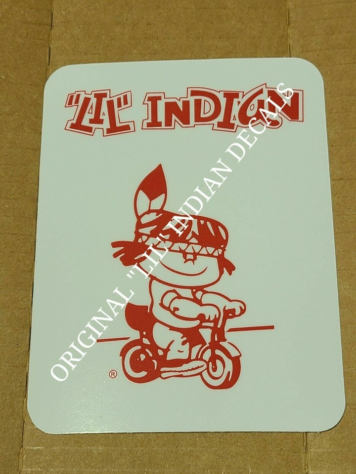 Vintage and New LIL INDIAN Mini Bike Decal Stickers | eBay
