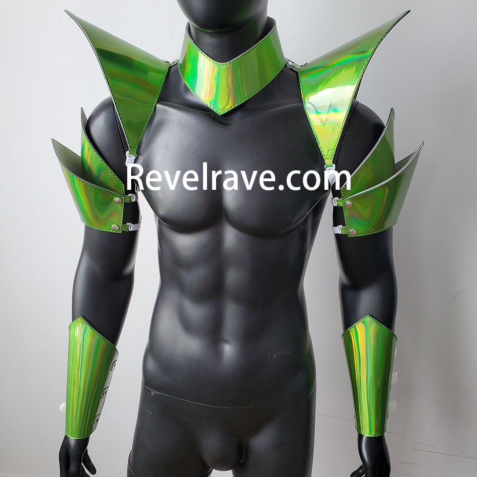 Burning Man Holographic Laser Green Armor, Rave Festival Armor Costumes ...