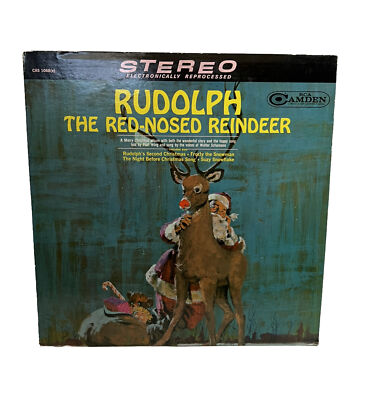 Vintage 1965 Rudolph the Red Nosed Reindeer Stereo Vinyl Record LP CAS ...