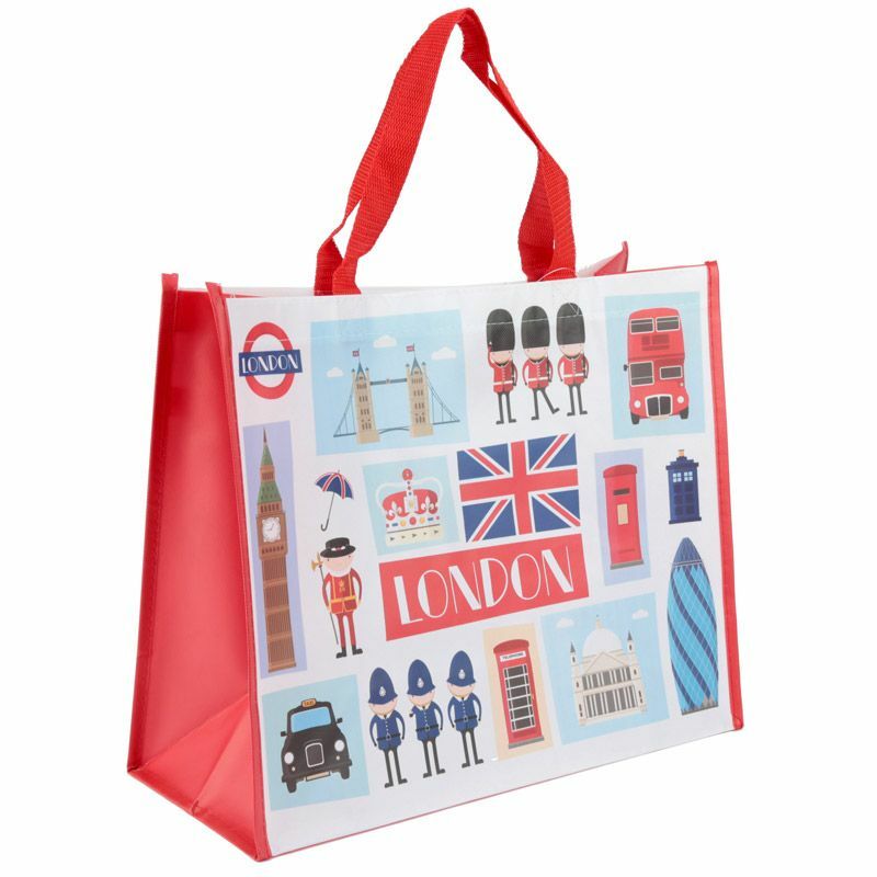 Large Re-Usable Shopping Shopper Strong Grocery Food Storage Tote Bag ...