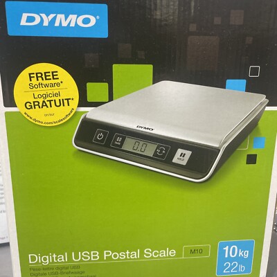 Dymo M10 Digital Postal Scale Silver 10kg Capacity 2g Increments ...