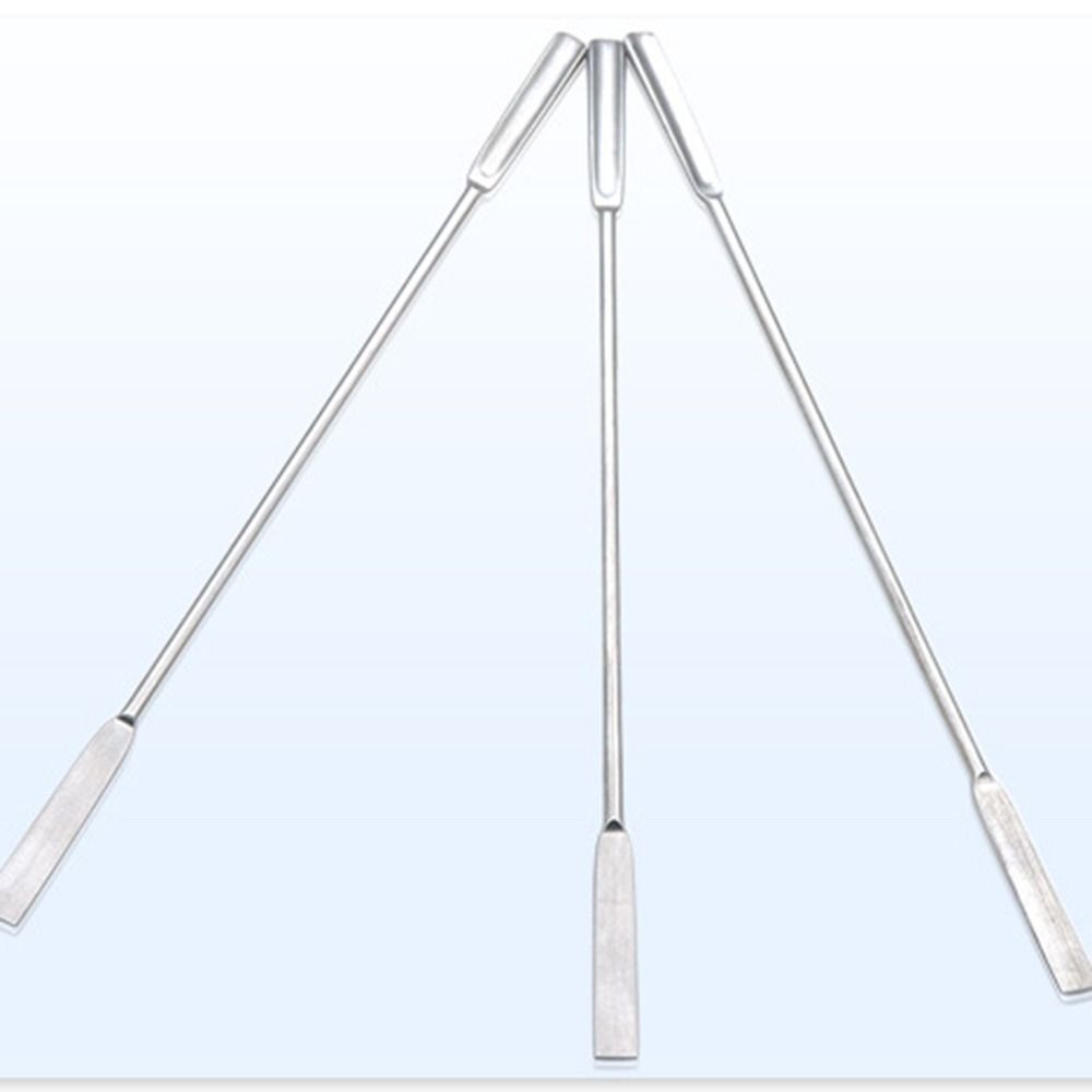 Stainless Steel Double Ended Spatula Silver Stirring Rod Cosmetic ...