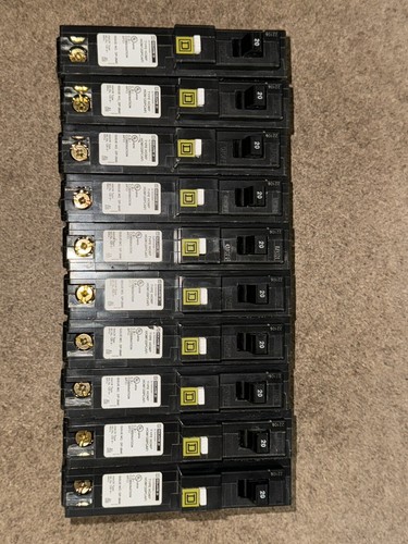 HOM120PCAFI 10 PCS SQUARE D HOMELINE 1P 20A AF ARC-FAULT PLUG-ON ...