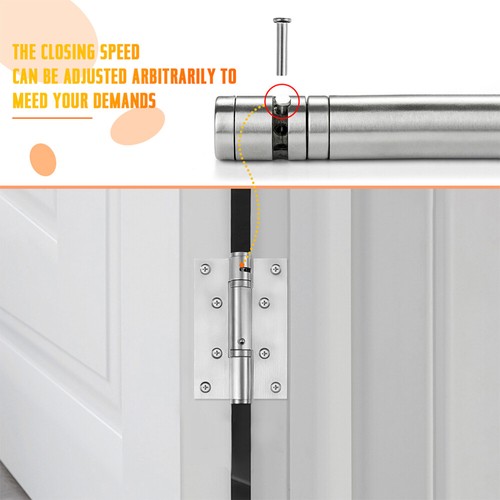 2 Pcs Interior Spring Hinges Spring Loaded Door Hinges Hinges Heavy ...