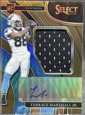 2021 Select TERRACE MARSHALL RC COPPER PRIZM ROOKIE JUMBO PATCH AUTO ...