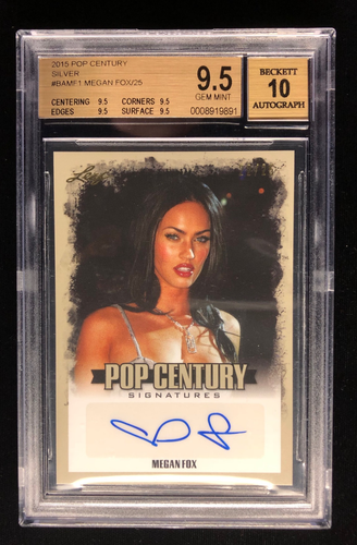 MEGAN FOX 2015 LEAF POP CENTURY BGS 9.5 &10 AUTO AUTOGRAPH SIGNATURE ...