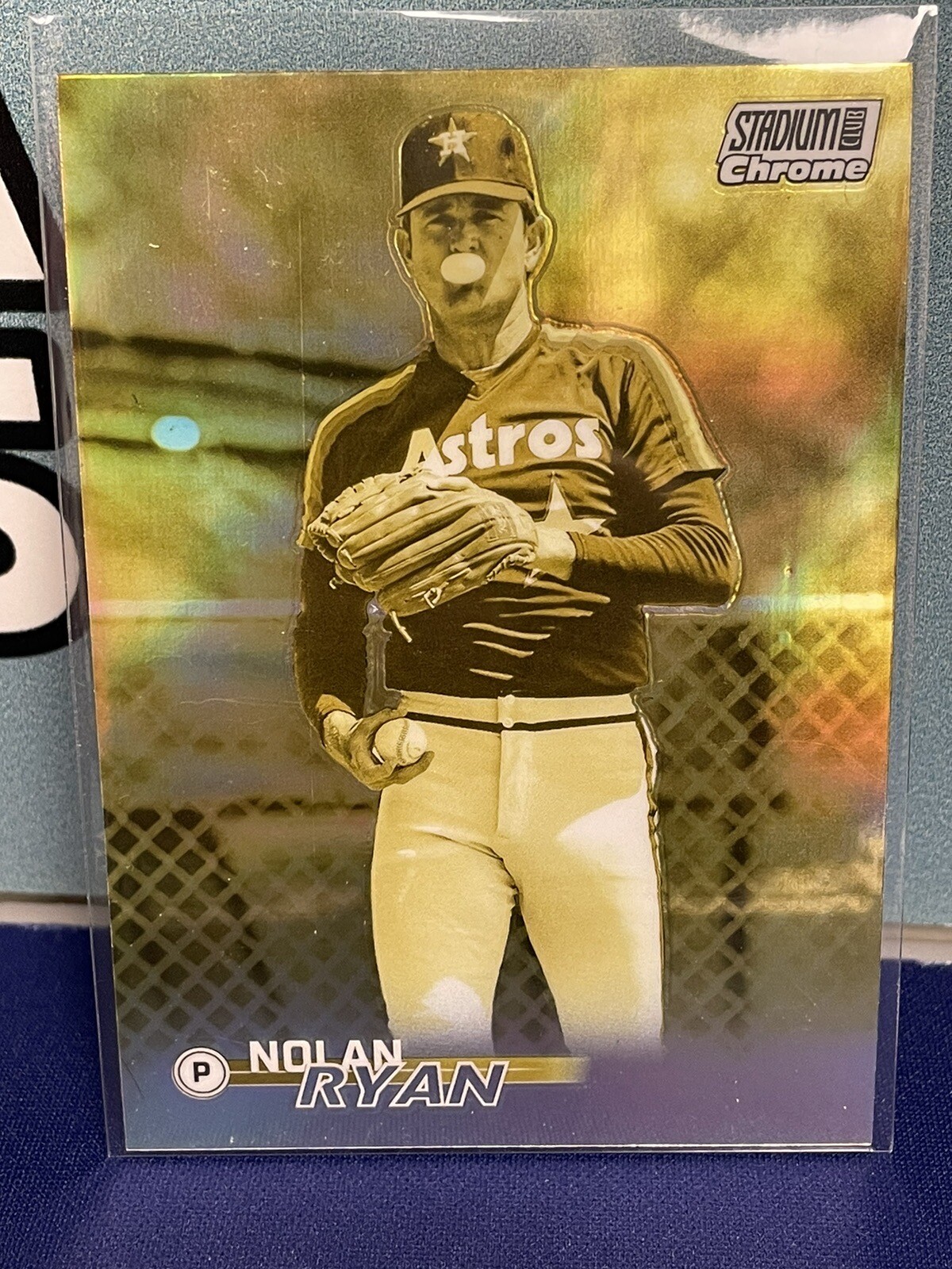 2023 Topps Stadium Club Nolan Ryan Gold Minted Chrome Refractor SSP ...