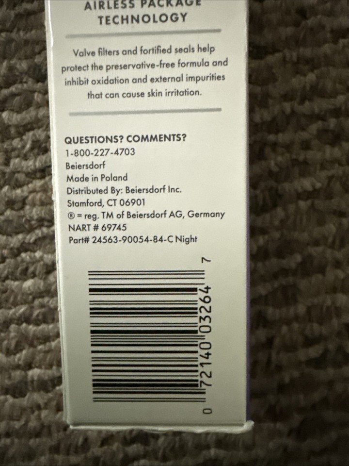 Eucerin Skin Balance Facial Night Cream Preservative and Fragrance Free ...