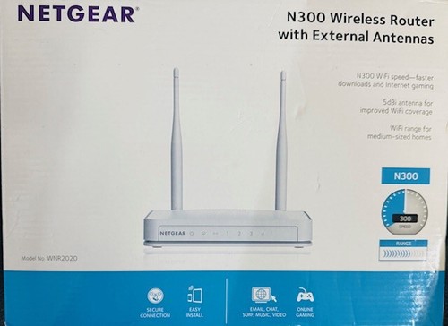 Netgear N300 wireless router with external antennas wnr2020 | eBay ...