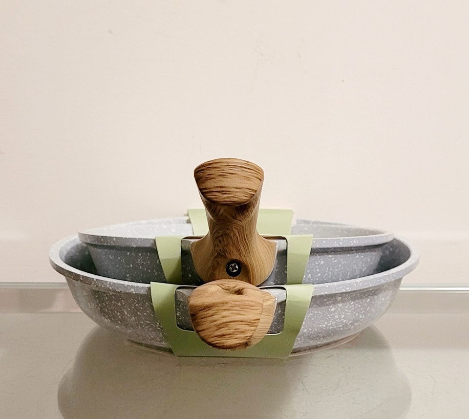 Masterclass Premium Cookware Frying Pan Skillet Set 9.5″ & 11″ Blue ...