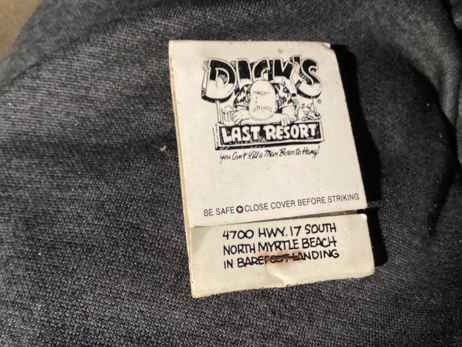 Dick's Last Resort - pack of matches | eBay