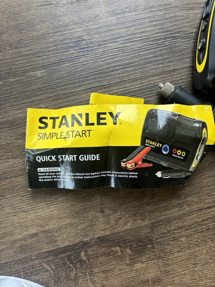 Stanley Simple Start Lithium-Ion Battery Booster and Accessories ...