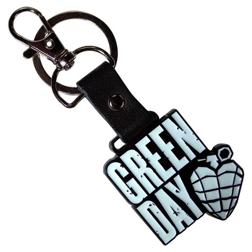 Green Day - Green Day Keychain: Stacked Logo & Grenade NEW ...