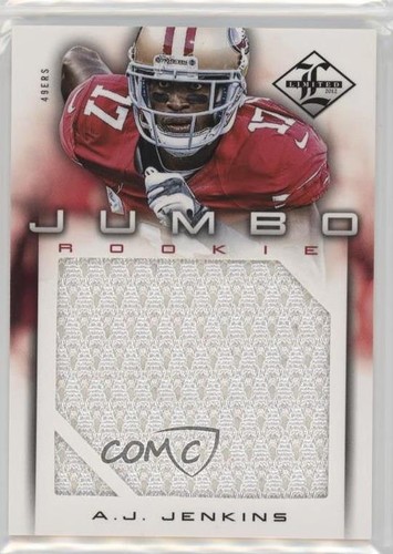 2012 Limited Rookie Jumbo Materials Missing Serial Number AJ Jenkins ...