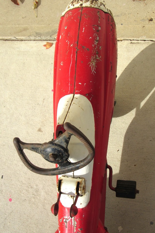 RARE Vintage Unrestored MURRAY Atomic Missile Rocket Ship Ride On Pedal ...