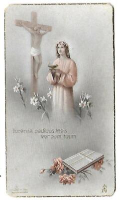 Holy Cards - Vintage Holy Card Print In Italy