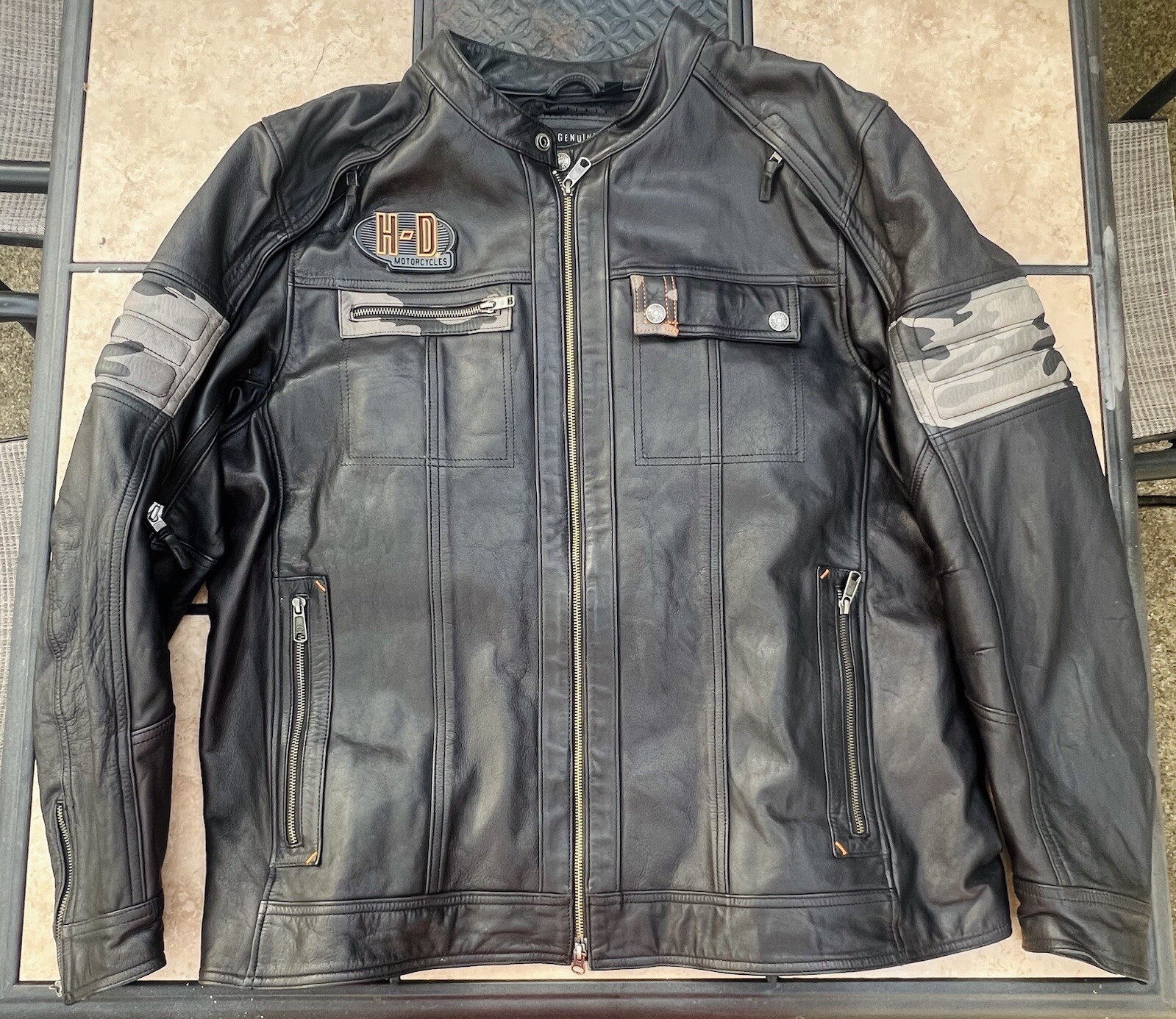Harley Davidson Men’s Bridgeport Army/Military Leathe… - Gem