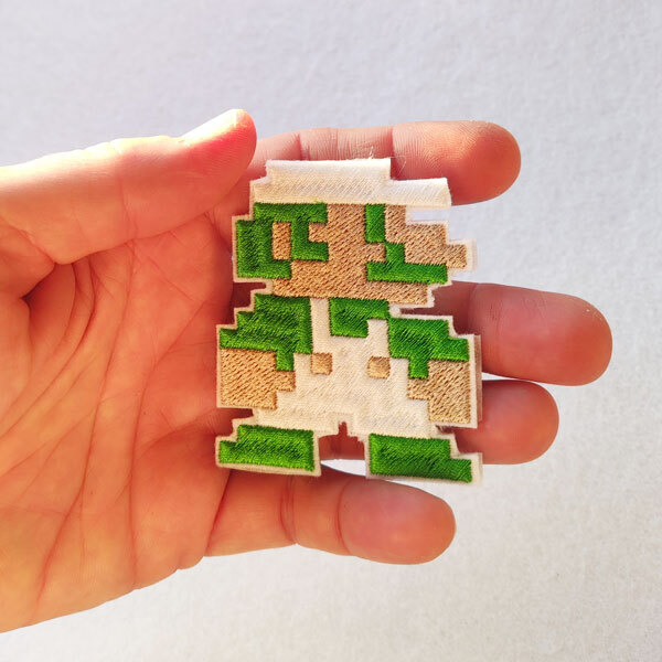 Nintendo Patch Super Mario Characters Embroidered 8Bit Iron-On 2.35" | eBay