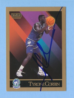 Tyrone Corbin Signed/Autographed 1990-91 Skybox Card #169 Minnesota ...
