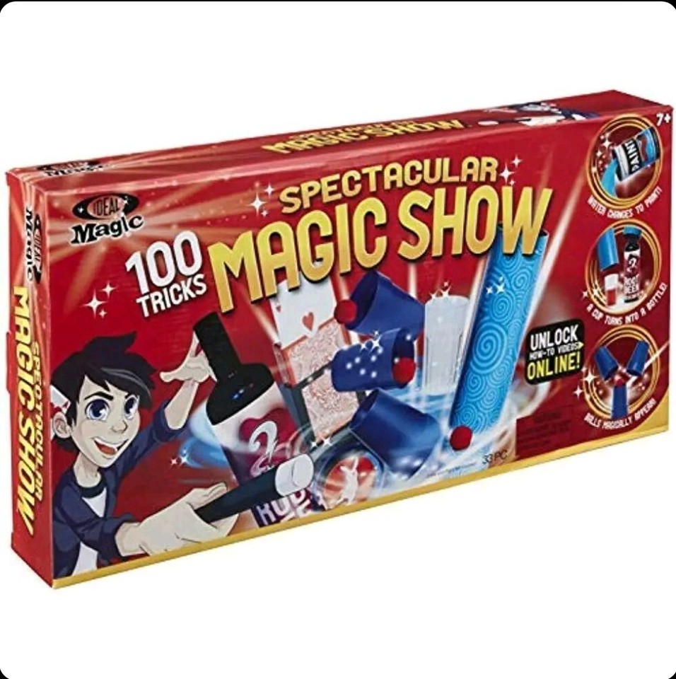 Magic Kit for Kids – 100 Tricks Beginner Magician Set w/ Props ...