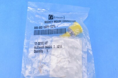 Glenair Circular MIL Spec Mouse Connector 10 Position Male 805-002-16M9 ...