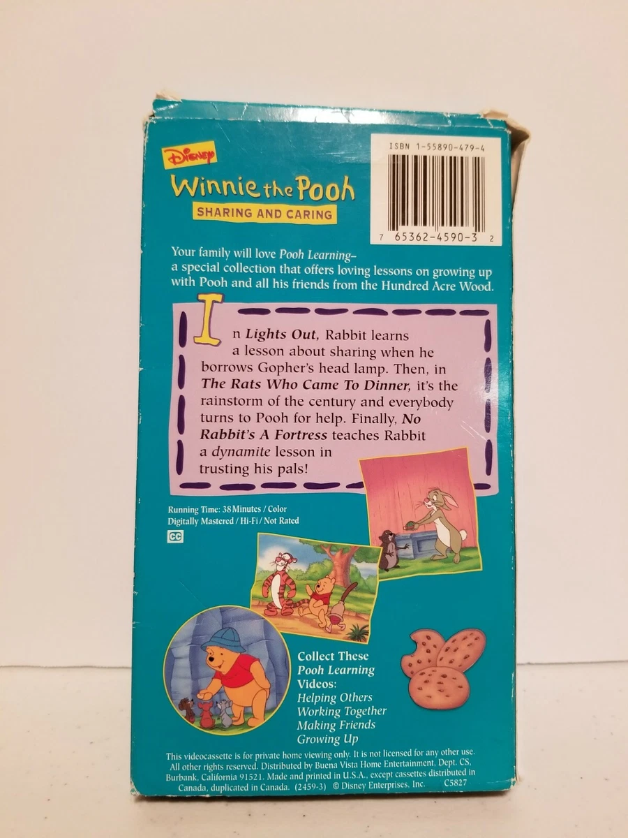 Winnie The Pooh Working Together Vhs