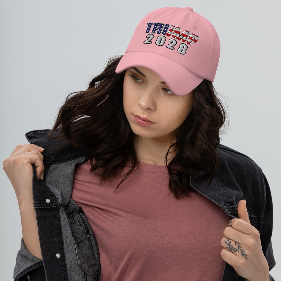 TRUMP 2028 Hat MAGA Unisex Golden Age American flag DJT embroidered ...