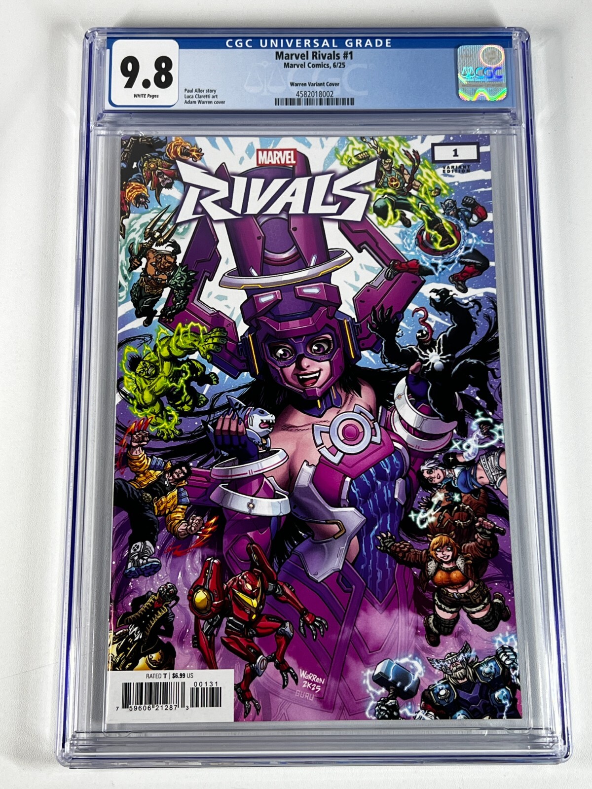 Rivals #1 CGC 9.8 (2025) Galactica ~ Jeff the Landshark ~ Marvel Comics ...