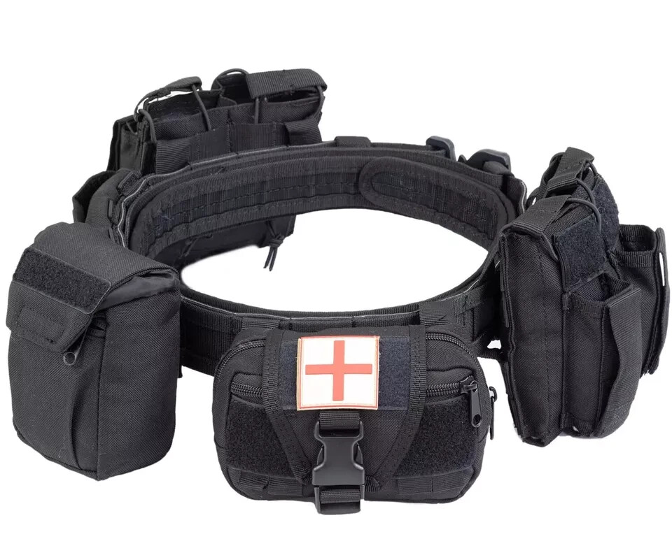 Tactical Battle Belt 7 In 1 Law Enforcement Tactical Duty Belts Airsoft ...