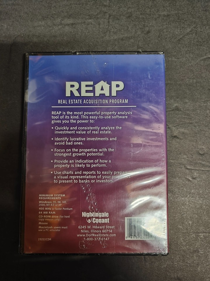 REAP Real Estate Aquisition Program Software Dolf De Roos Nightingale ...