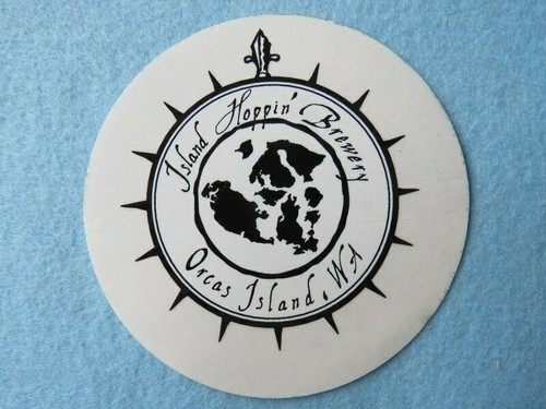 Beer Decal Brewery STICKER ~ Island HOPPIN' brewery ~ Orcas Island ...