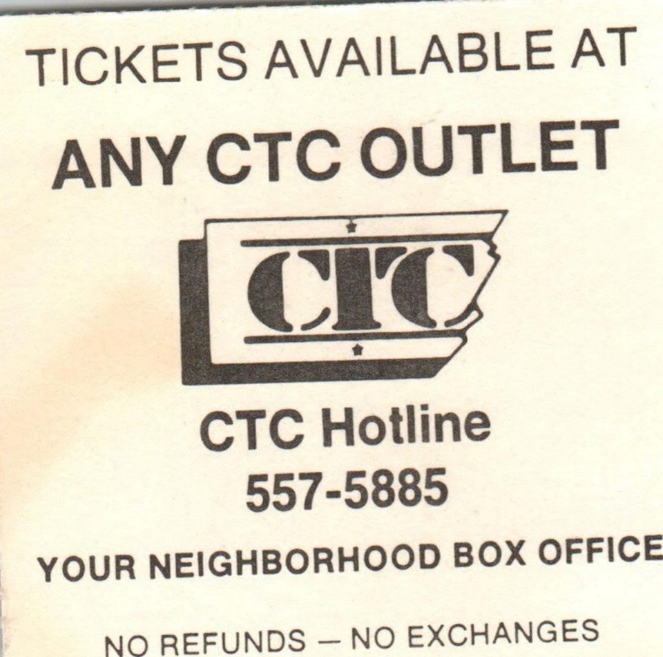 Alvin Lee Ten Years After Concert Ticket Stub October 15 1983 Royal Oak ...