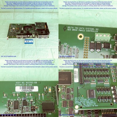 DELTA TAU 603793-109 603824-101, GEO BRICK PMAC2 as photos, sn:RANDOM ...