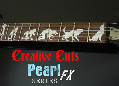 Man To Wolf James Hetfield ESP EX MOP Inlay Sticker Decal for DIY ...