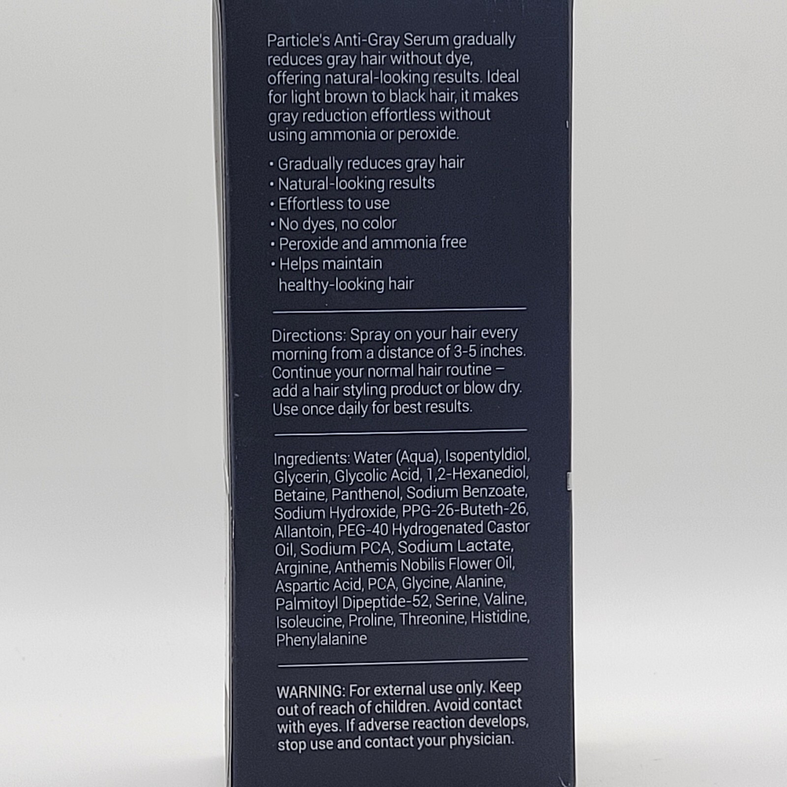 Particle Men's Formula ANTI-GRAY SERUM 1.7 oz Gradually Darkens Gray ...