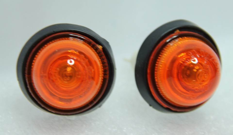 2x CLASSIC FIAT X1/9 X19 SIDE REPEATER INDICATOR LAMP LIGHTS ORANGE ...