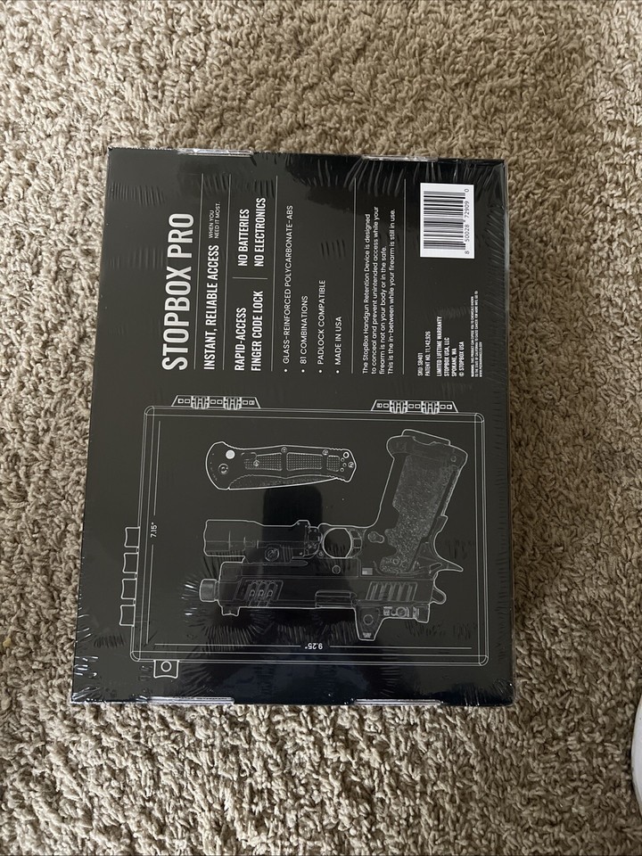 StopBox SB401 Handgun Safe - Black | eBay