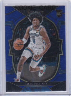JALEN WILLIAMS ROOKIE CARD 2022 Select Basketball NBA RC Oklahoma City ...