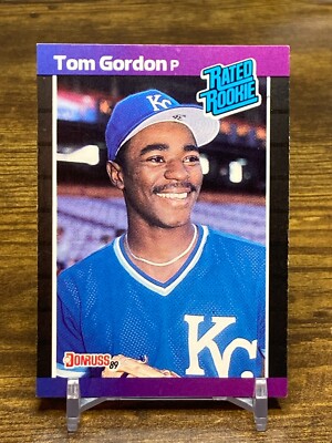 1989 Donruss Baseball Card #45 Tom Gordon - Rated Rookie RC Kansas City ...