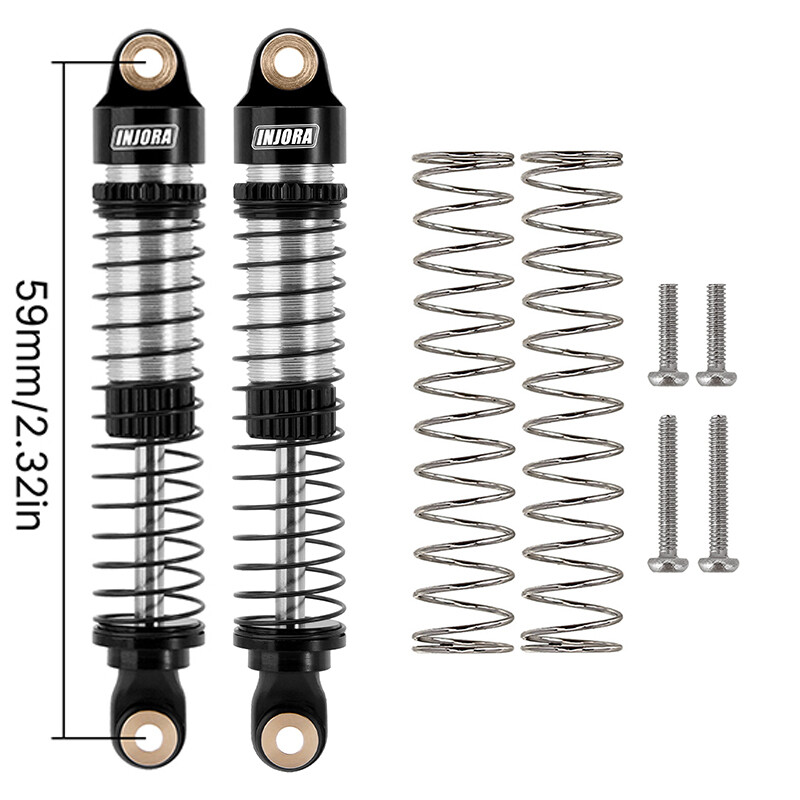 INJORA Threaded Shock Absorber Oil Damper for RC Crawler Traxxas TRX4M ...