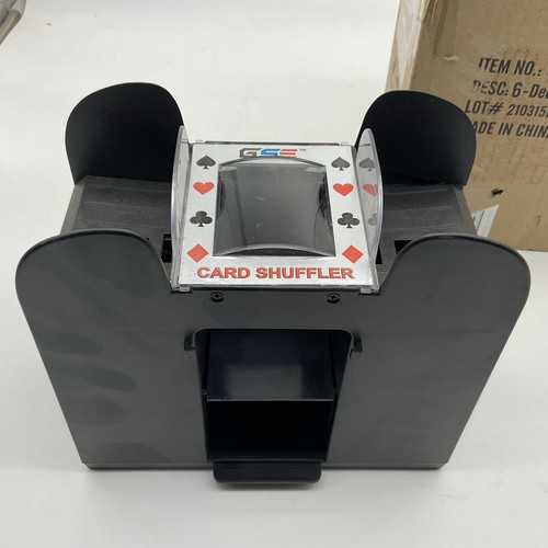 GSE 6 Deck Automatic Card Shuffler Battery Operated Fast Shuffling New ...