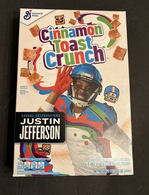 NEW Justin Jefferson’s Cinnamon Toast Crunch Cereal Box | eBay