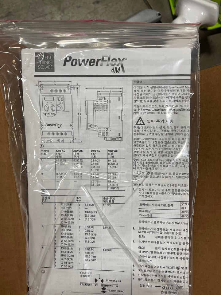 VFD Powerflex 4m 0.5 HP 240 VAC input | eBay
