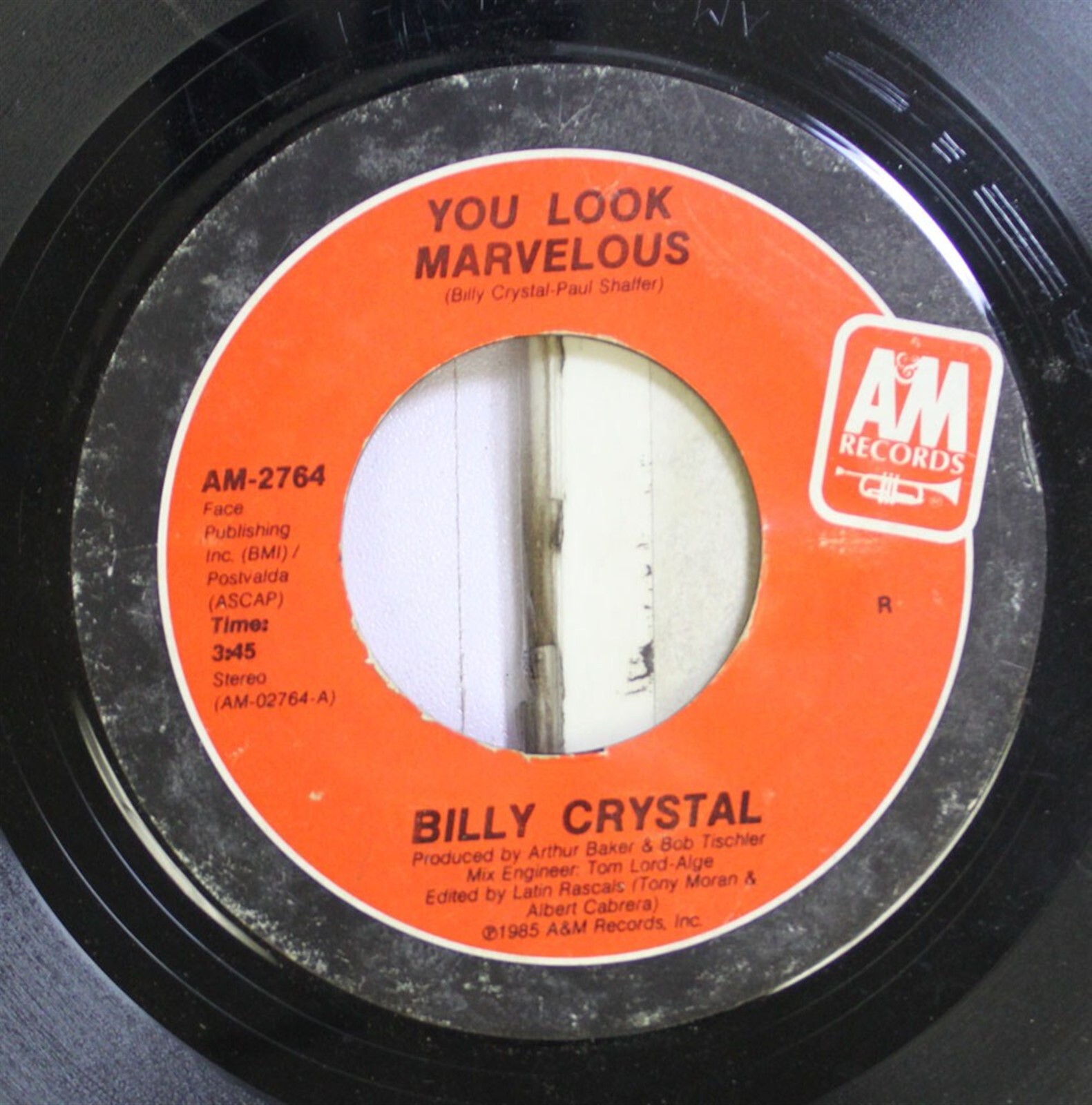 Soundtrack 45 Billy Crystal - You Look Marvelous / You Look Marvelous ...