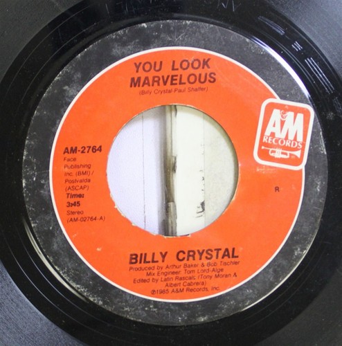 Soundtrack 45 Billy Crystal - You Look Marvelous / You Look Marvelous ...