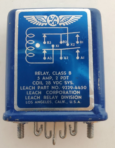 LEACH RELAY CLASS B 5 AMP 2 PDT PART # 9229-4450 Amateur Ham Radio | eBay