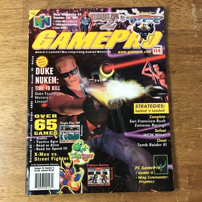 Game-Pro #114 March 1998 Resident Evil 2 Duke Nukem Zelda N64 Blitz ...