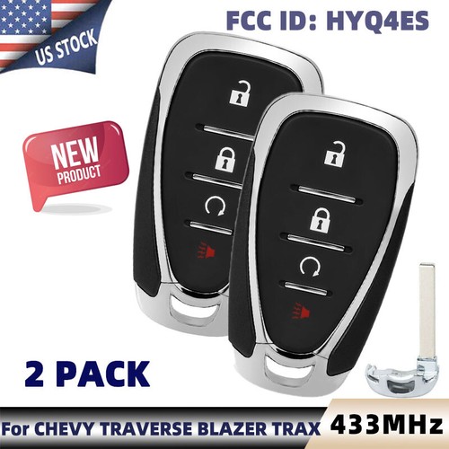 2 FOR 2024-2025 CHEVROLET TRAX SMART KEY PROXIMITY REMOTE FOB HYQ4ES ...